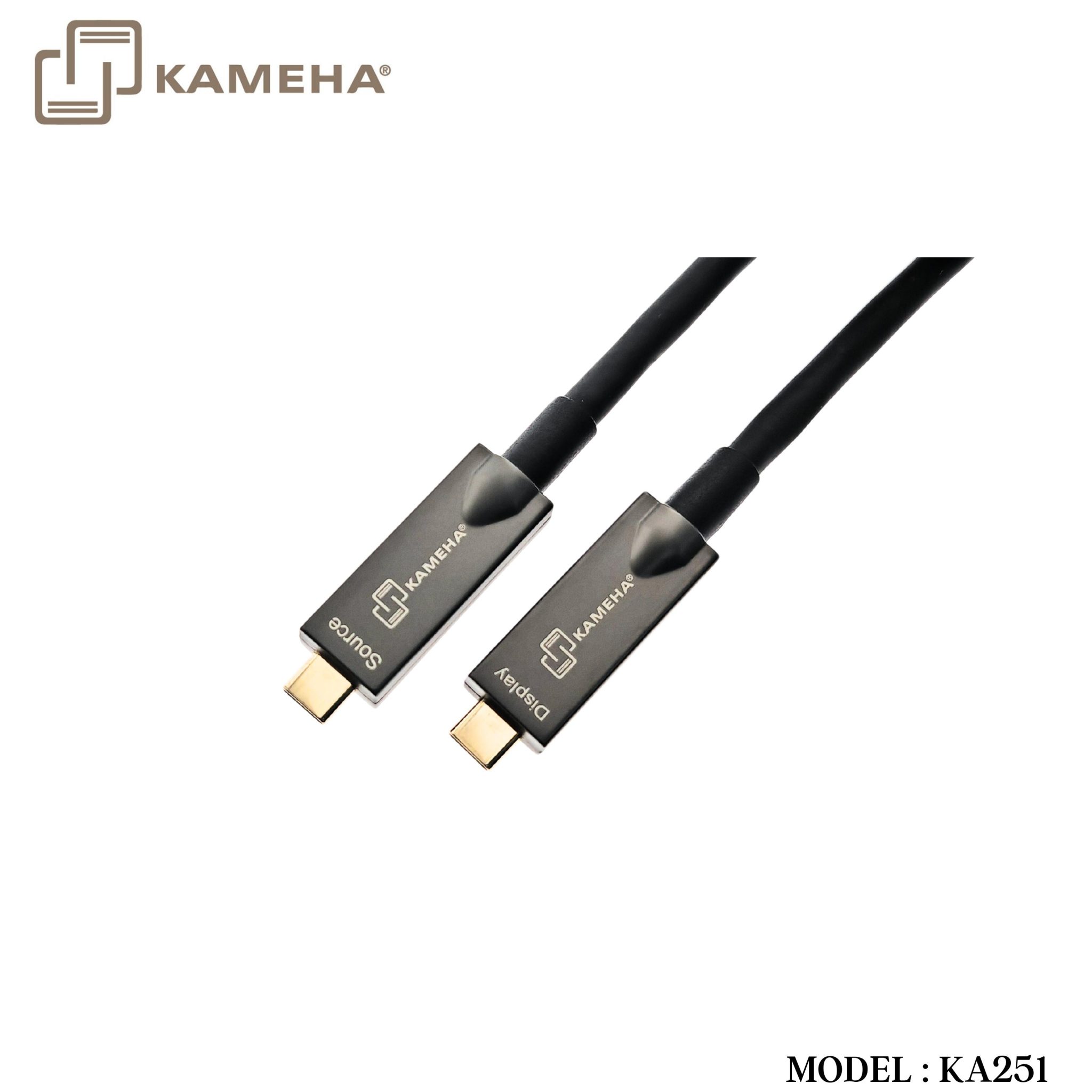 KA251 USB TYPE C-C FIBER CABLE 10G 4K30HZ 60W 15METER - KAMEHA - Kameha ...