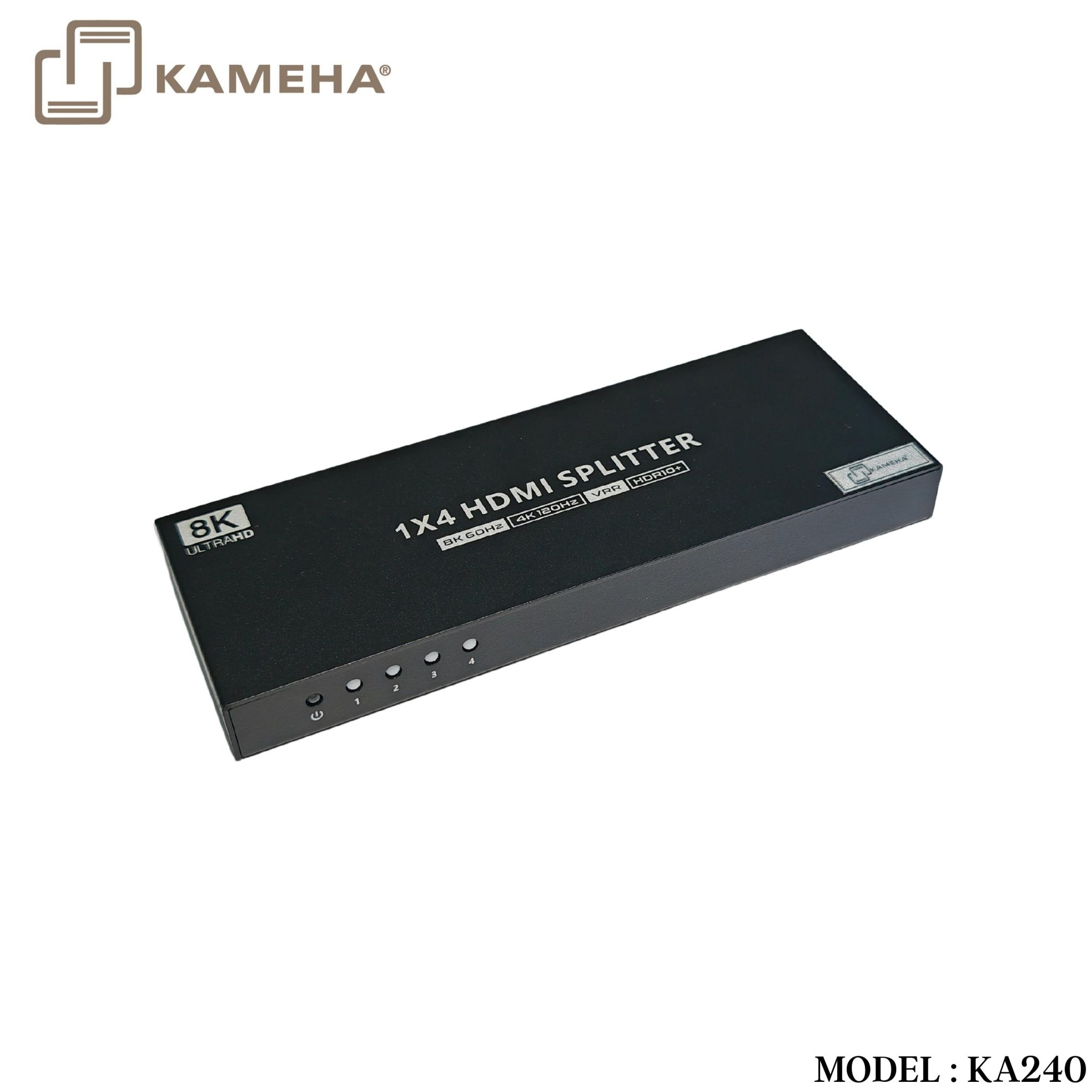 KA240 4 PORT HDMI SPLITTER V2.1 - KAMEHA - kameha.com.my